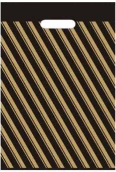 Rahmet TAKVİYELİ SİYAH ÇİZGİLİ POŞET 26X38 CM NO:2 50 Lİ (20 PAKET)