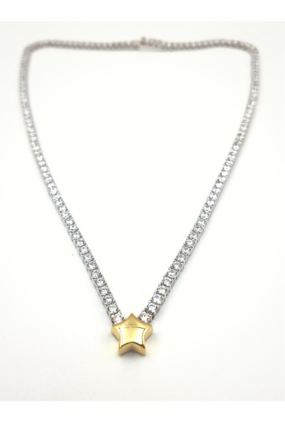 Yıldız Figürlü Suyolu Gümüş Kolye Yıldız Figürlü Suyolu Gümüş Kolye