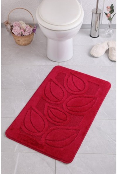 Confetti Flora A.kırmızı 50X80 cm Banyo Halısı