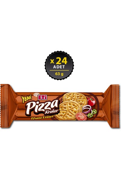 Eti Pizza Kraker Efsane Lezzet 63 g x 24 Adet