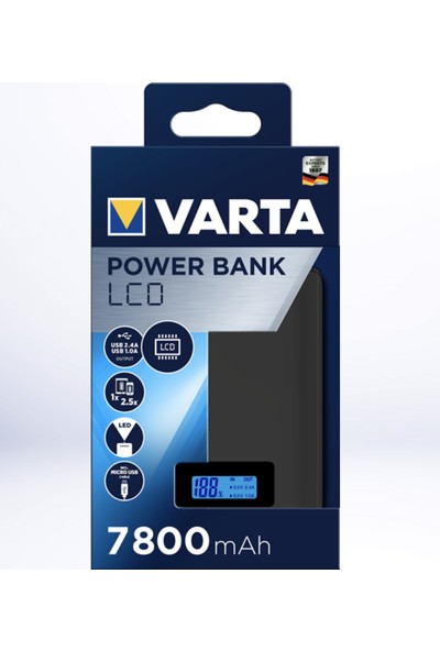 Varta LCD Powerbank 7800MAH - Taşınabilir Şarj Cihazı