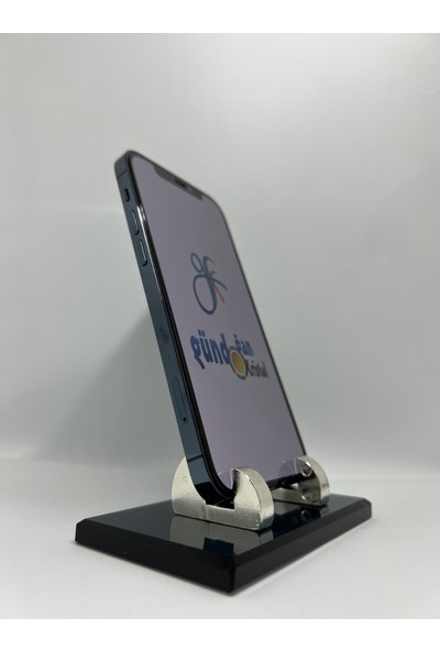 Gündoğan Kristal Telefon Tutacağı Füme Cam ve Metal Ayak Aksesuarlı