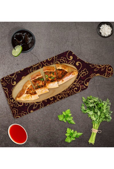 Bk Gift Retro Motif Tasarımlı Dikdörtgen Şeklinde Doğal Ahşap Servis ve Sunum Tabağı Model 13 Bk Gift Retro Motif Tasarımlı Dikdörtgen Şeklinde Doğal Ahşap Servis ve Sunum Tabağı Model 13