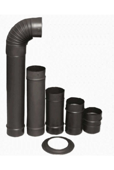 Dorello 70 cm - Siyah Mat Soba Borusu - 70 cm - Siyah Soba Borusu- Mat Siyah Soba Borusu