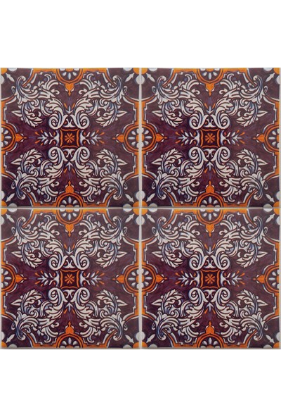 Kütahya Çini Sanayi 10X10 cm Çini Desenli Çini Seramik Karo Kütahya Çini Sanayi 10X10 cm Çini Desenli Çini Seramik Karo