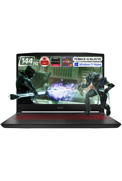 Msı Bravo 15 B5DD-210TR04 Ryzen7 5800H 64GB 512SSD RX5500M 15.6 Msı Bravo 15 B5DD-210TR04 Ryzen7 5800H 64GB 512SSD RX5500M 15.6