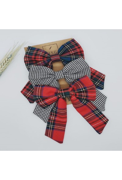 Hsg Store Ekose Saç Tokası Set 3 ' Lü Otomatik Fiyonk Toka Hsg Store Ekose Saç Tokası Set 3 ' Lü Otomatik Fiyonk Toka