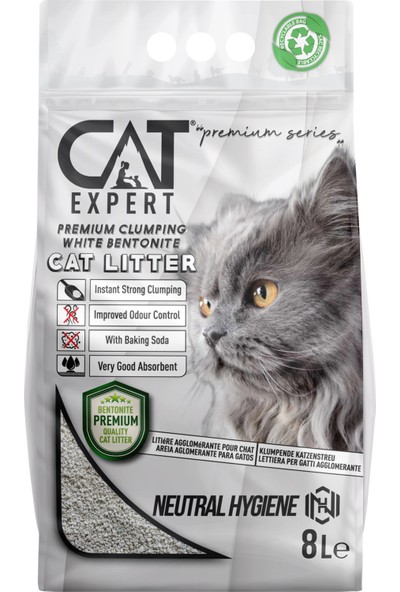 CAT EXPERT Kedi Kumu Neutral Hygıene Doğal Hijyenik Topaklanan Ve Koku Hapseden Ürün 8 Lt X 2 Adet CAT EXPERT Kedi Kumu Neutral Hygıene Doğal Hijyenik Topaklanan Ve Koku Hapseden Ürün 8 Lt X 2 Adet