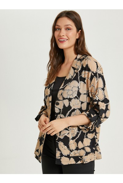 Faik Sönmez Çiçek Desen Ceket 64204 Faik Sönmez Çiçek Desen Ceket 64204