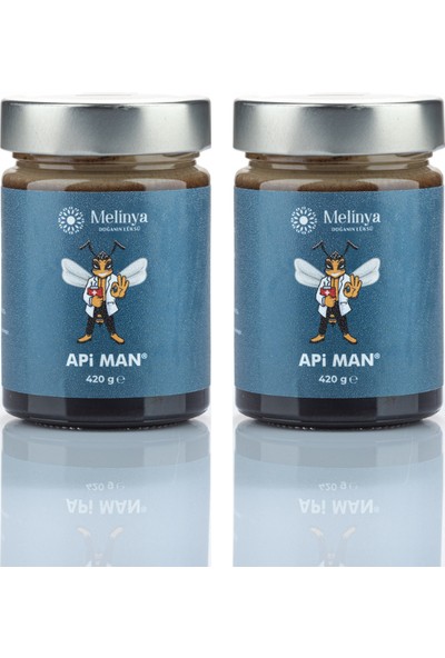Melinya Api Man Erkeklere Özel L-Arginine ve Ginseng Katkılı Ballı Bitkisel Karışım ( Ballı Macun ) 420 gr x 2 Adet Melinya Api Man Erkeklere Özel L-Arginine ve Ginseng Katkılı Ballı Bitkisel Karışım ( Ballı Macun ) 420 gr x 2 Adet