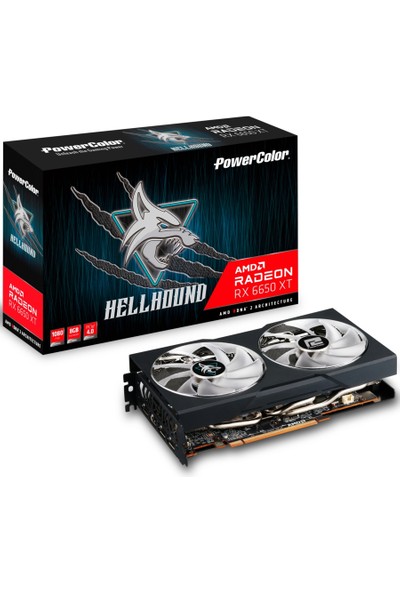 Powercolor Hellhound RX6650XT Oc 8gb 128BIT Gddr6 (Axrx 6650XT 8gbd6-3dhl/oc)
