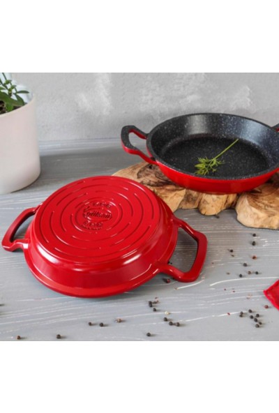 Elit Döküm Sahan Tava Kırmızı No:20 Elit Döküm Sahan Tava Kırmızı No:20