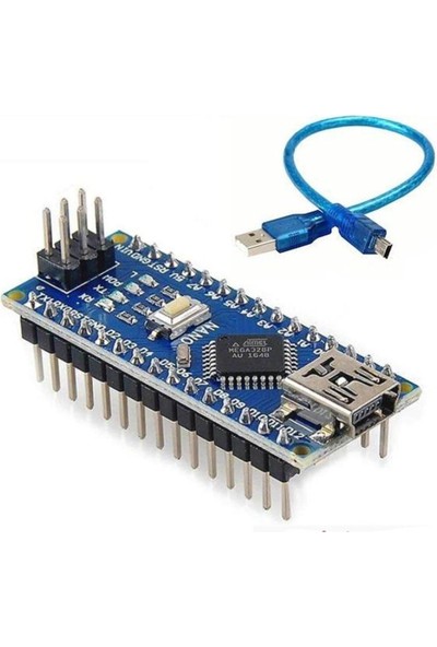 Elektromall Arduino Nano Klon USB Chip CH340+ USB Kablo Hediye Elektromall Arduino Nano Klon USB Chip CH340+ USB Kablo Hediye
