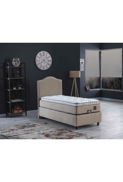 İpek Mobilya Starmaks Full Ortopedik ( Petli ) Tek Kişilik Yatak Serisi ( Bej ) 100 x 200 cm