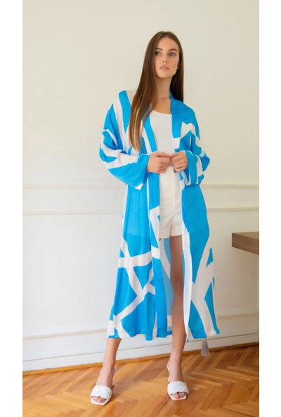 Venöve Venöve-Okyanus Kimono Açık Mavi Venöve Venöve-Okyanus Kimono Açık Mavi