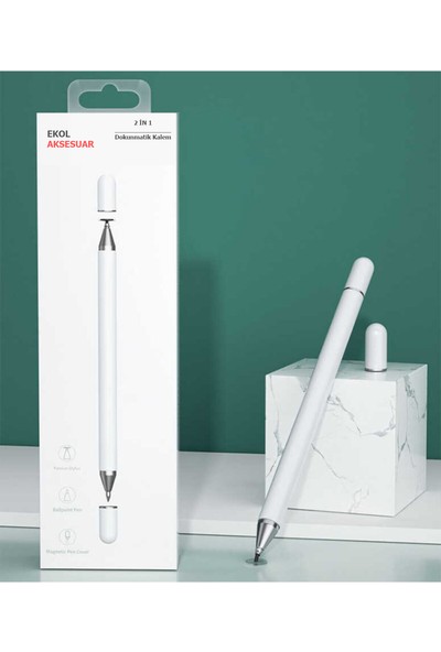 Casper Vıa E4 Uyumlu 2 In 1 Universal Tüm Telefon Tablet Stylus Dokunmatik Çizim Kalem Casper Vıa E4 Uyumlu 2 In 1 Universal Tüm Telefon Tablet Stylus Dokunmatik Çizim Kalem