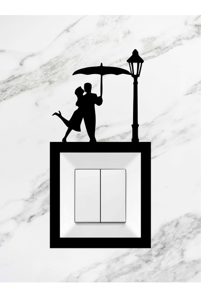 Eliz Ahşap Priz Çerçevesi Sevgili Temalı