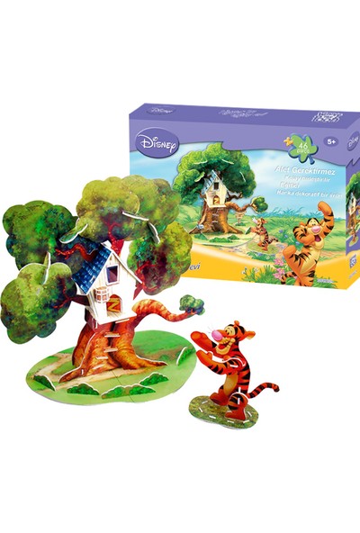 Cubic Fun 3D 46 Parça 3 Boyutlu Puzzle Tigger In Ağaç Evi Cubic Fun 3D 46 Parça 3 Boyutlu Puzzle Tigger In Ağaç Evi