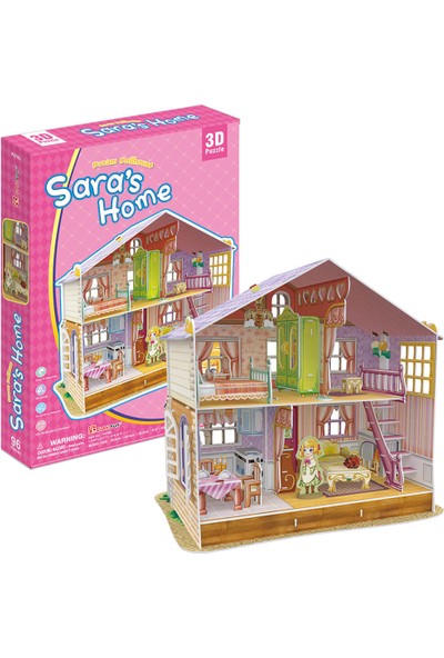 Cubic Fun 3D 96 Parca Puzzle Dream Sara Nın Rüya Oyuncak Evi Cubic Fun 3D 96 Parca Puzzle Dream Sara Nın Rüya Oyuncak Evi