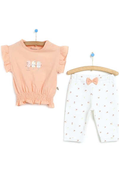 Bebbek Yenidoğan Sunshine Fırfırlı Tshirt - Pantolon 2li Takım
