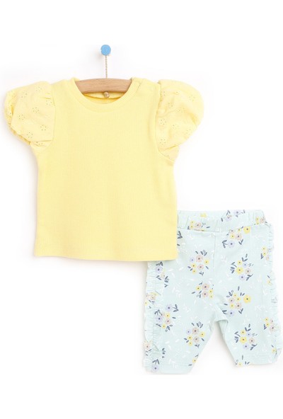 Hello Baby Secret Garden Kız Bebek Brode Detaylı Tshirt- Fırfırlı Tayt Hello Baby Secret Garden Kız Bebek Brode Detaylı Tshirt- Fırfırlı Tayt