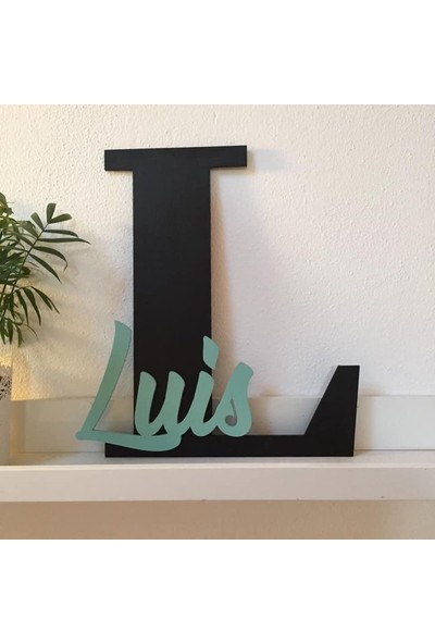 33 Stores Harfli Isimli Duvar Süsü