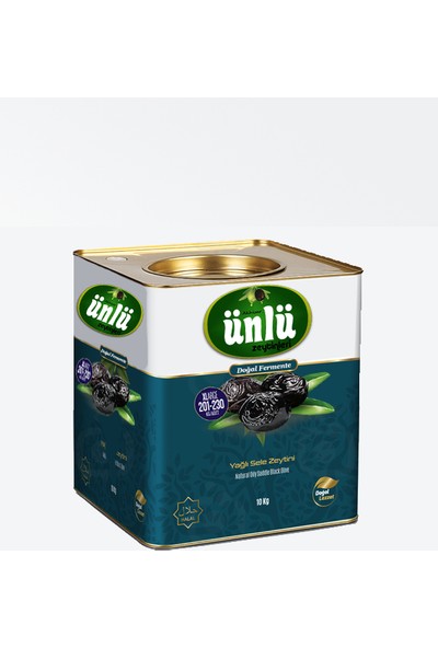 Ünlü 260-290 Yağlı Sele Siyah Zeytin Az Tuzlu Doğal Fermente 10 kg Ünlü 260-290 Yağlı Sele Siyah Zeytin Az Tuzlu Doğal Fermente 10 kg