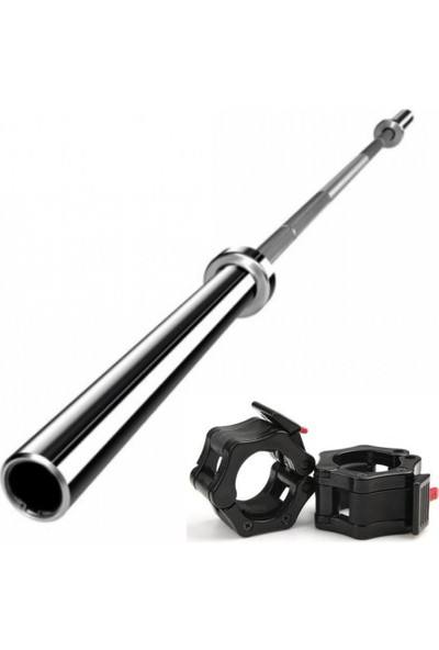 218 cm Profesyonel Olimpik Bar Klips Hediyeli