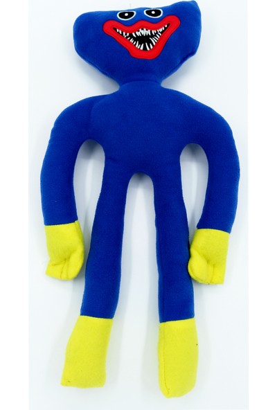 Pop Şeker Huggy Wuggy Peluş Oyuncak Oyun Karakteri Mavi Canavar 50 cm Büyük Boy