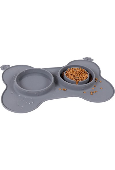 ZSSLD Pet Köpek Yavaş Besleyici Kase 3 In 1 Işlevli Köpek Eğlenceli Gıda Besleme Kase Obeziteyi Önleyin Toksik Olmayan Kaçak Korumalı Kaymaz Silikon Mat | Köpek Beslemesi (Gri) ZSSLD Pet Köpek Yavaş Besleyici Kase 3 In 1 Işlevli Köpek Eğlenceli Gıda Besleme Kase Obeziteyi Önleyin Toksik Olmayan Kaçak Korumalı Kaymaz Silikon Mat | Köpek Beslemesi (Gri)