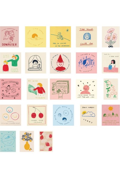 Charge Dıy Günlüğü Albümü Mini Çıkartmalar Seti