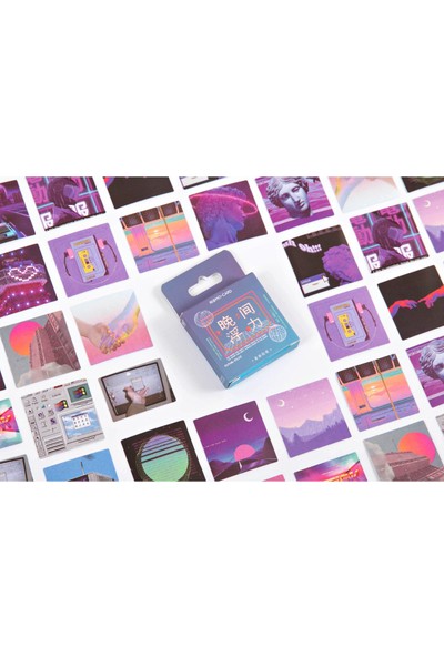 Charge Dekoratif Çıkartma Retro Etiket