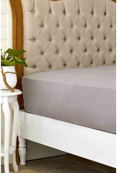 Karaca Home Koyu Gri %100 Pamuk Düz Çarşaf 240 cm x 260 cm