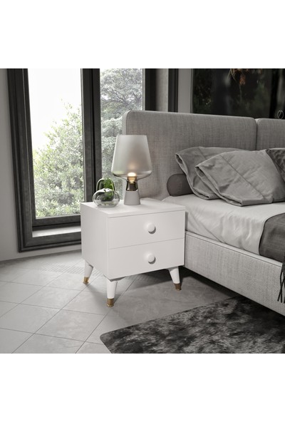 Kzn Home Fındık 2 Çekmeceli Komodin Başucu Komodini - Tamamı 1. Kalite Mdf Kzn Home Fındık 2 Çekmeceli Komodin Başucu Komodini - Tamamı 1. Kalite Mdf