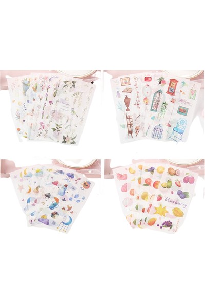 Kawaii Diy Günlüğü Planlayıcısı Dekoratif Etiket