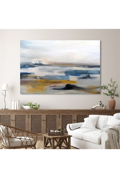 Tablo Plus Abstract Sea Yağlı Boya Dokulu Tablo