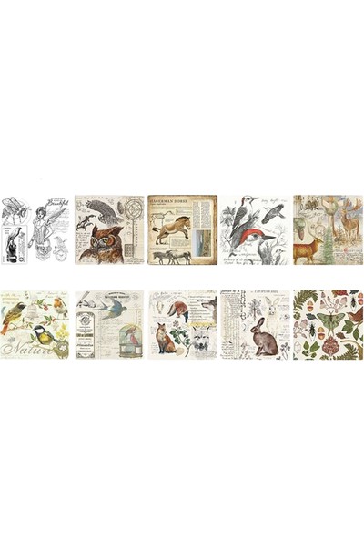 Charge Retro Yaldız Dergisi Dekoratif Çıkartmalar