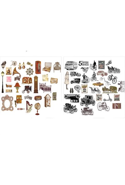 Journamm Washi Kağıt Vintage Çıkartmalar Journamm Washi Kağıt Vintage Çıkartmalar