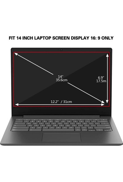 14 Inç Dizüstü Bilgisayar Gizlilik Ekranı Filtresi