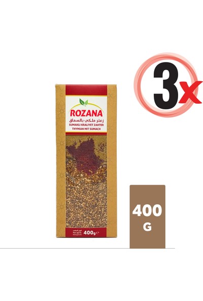 Rozana Sumaklı Zahter 400 gr x 3 Rozana Sumaklı Zahter 400 gr x 3