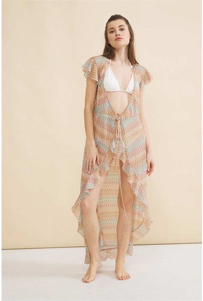 Aquella Aquella Fırfırlı Elbise Çok Renkli