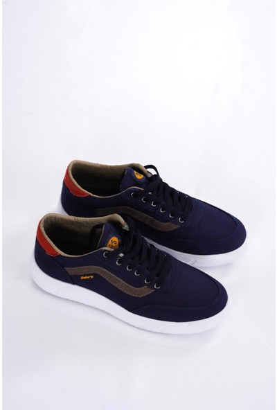 Basskan Bay Lacivert Keten Günlük Yürüyüş Ayakkabısı 2001