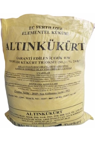 Altın Kükürt Toz Kükürt 2 kg