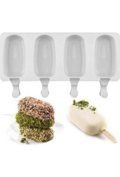 Pastanya Magnum Silikon Dondurma Kalıbı 4'lü Büyük Boy Pastanya Magnum Silikon Dondurma Kalıbı 4'lü Büyük Boy
