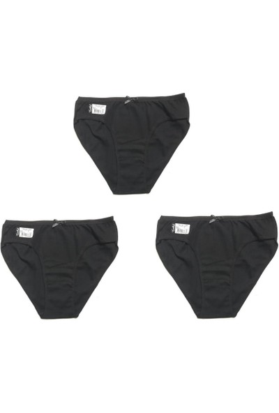 Tutku Kadın Siyah Bikini Külot 3'lü