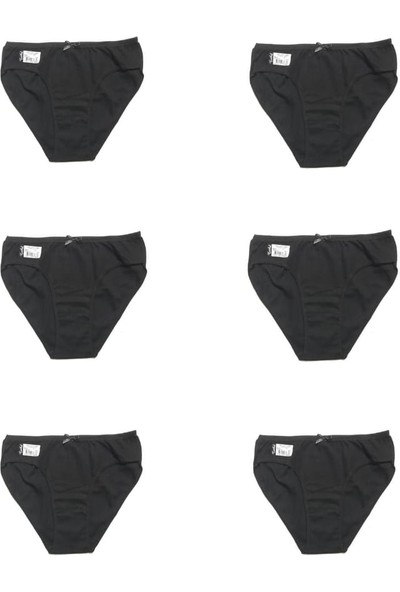 Tutku Kadın Siyah Bikini Külot 6'lı
