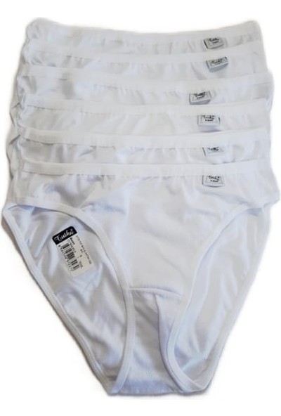Tutku Kadın Beyaz Bikini Külot 6'lı