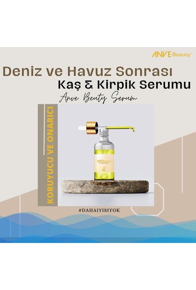 Anve Beauty Deniz ve Havuz Sonrası Onarıcı Kaş Ve Kirpik Serumu