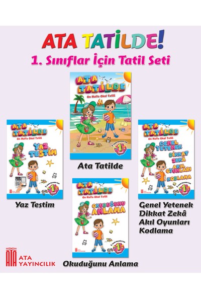 Ata Tatilde Tatilde Seti 1. Sınıf (2. Sınıfa Geçenler) Ata Tatilde Tatilde Seti 1. Sınıf (2. Sınıfa Geçenler)