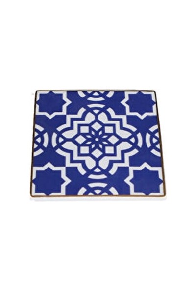 Porland Morocco Desen 7 Mor Bardak Altlığı 10X10 cm Porland Morocco Desen 7 Mor Bardak Altlığı 10X10 cm